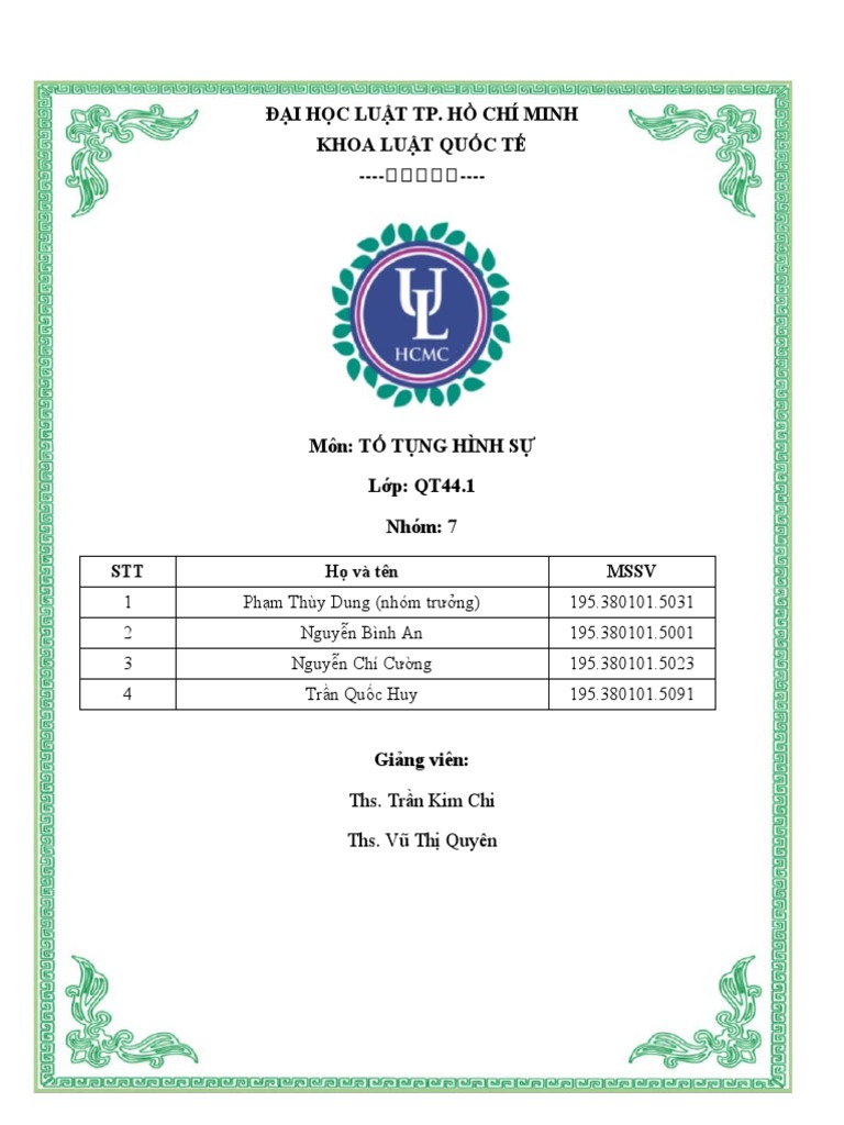 TL TTHS Chương 6 Nhóm 7 | PDF