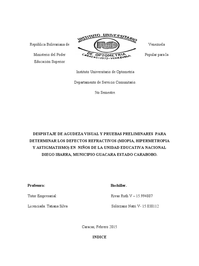 Informe Proyecto Comunitario Natri, Niria, Ruth | PDF