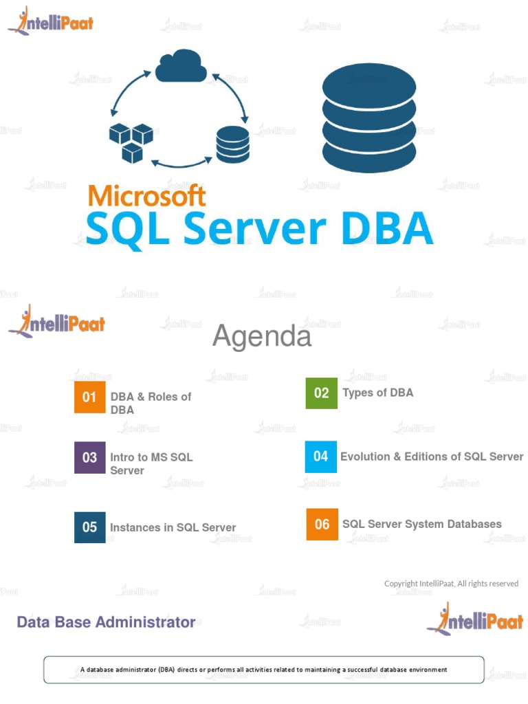 SQL DBA Mod 1 Intro | PDF | Microsoft Sql Server | Databases SQL DBA Mod 1 Intro | PDF | Microsoft Sql Server | Databases