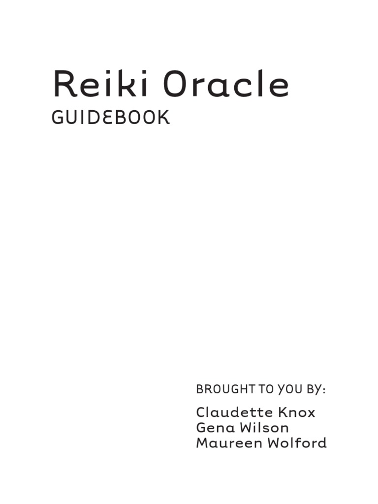 Reiki Oracle Cards PDF | PDF | Religion & Spirituality