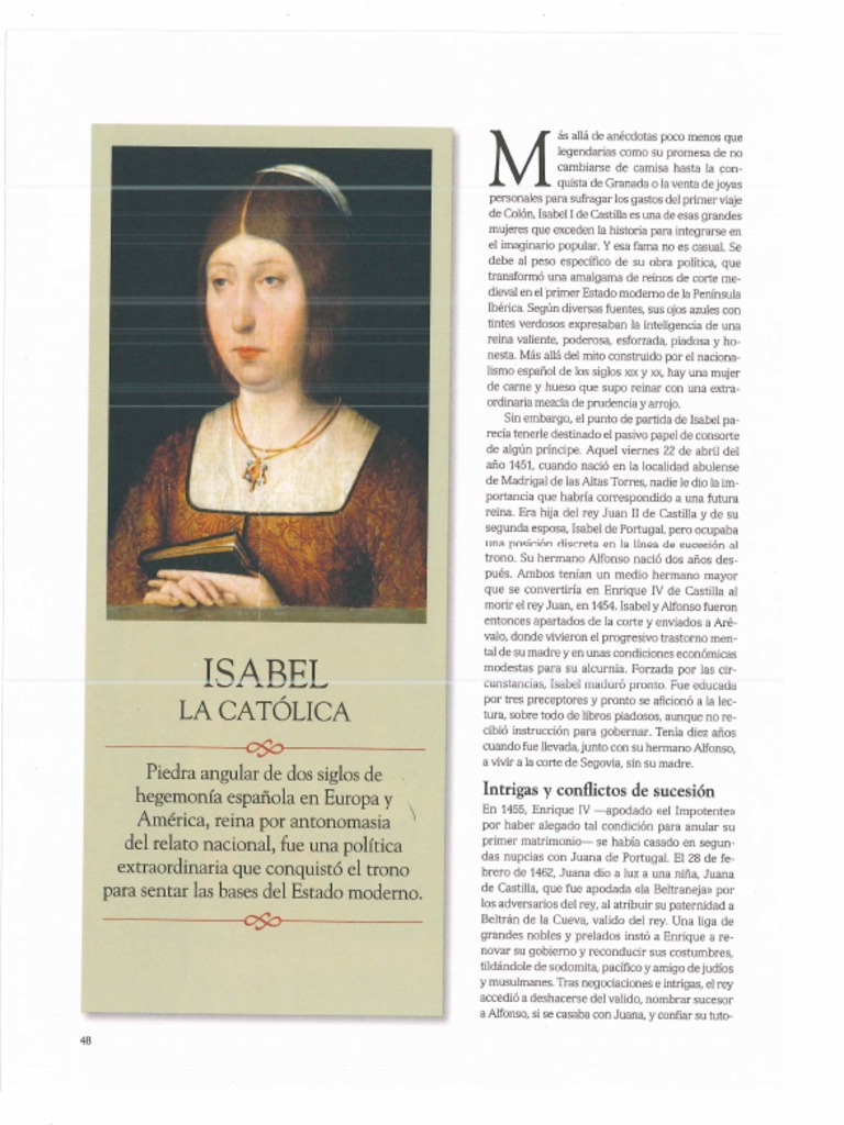 Isabel La CatÃ Lica - NGH | PDF