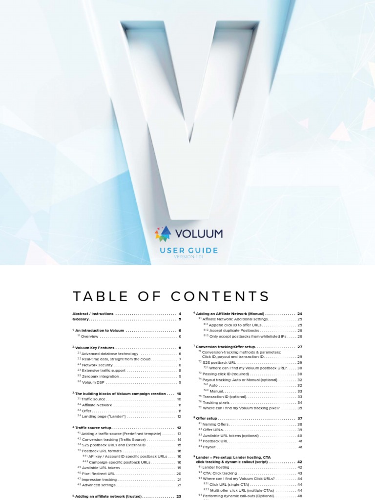 Voluum Userguide - Voluum | PDF | Cloud Computing | Domain Name System
