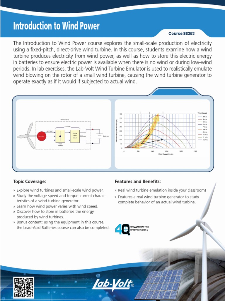 Introduction To Wind Power: Topic Coverage: Features and Benefi Ts | PDF
