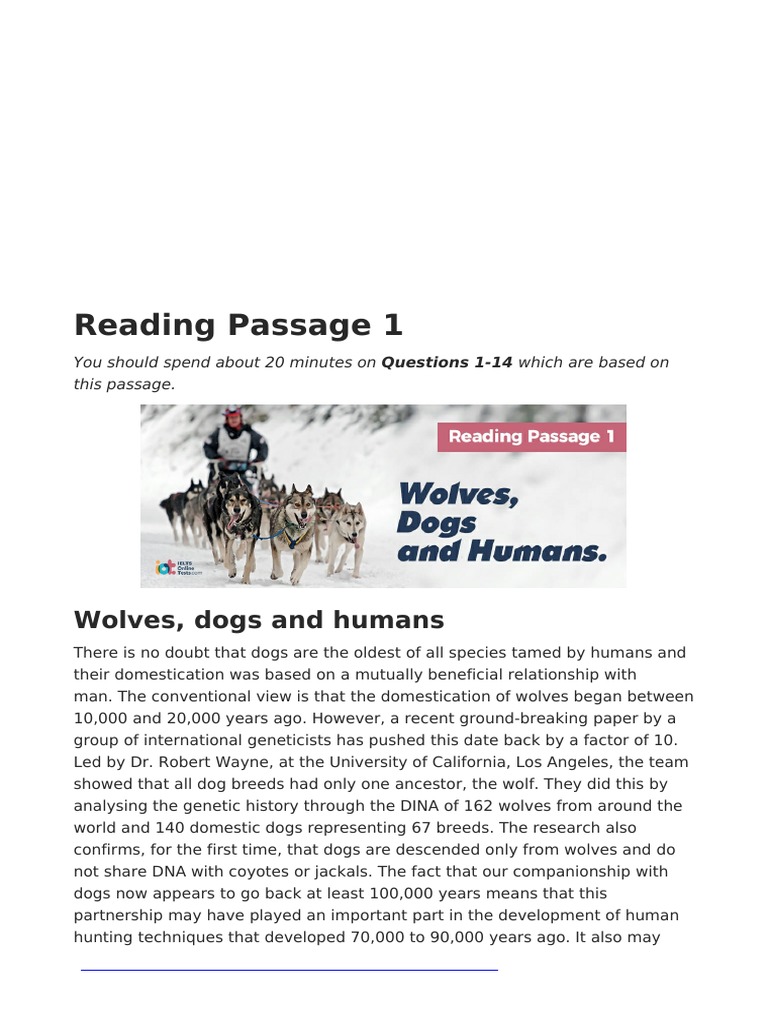 IELTS Reading Test 1 | PDF