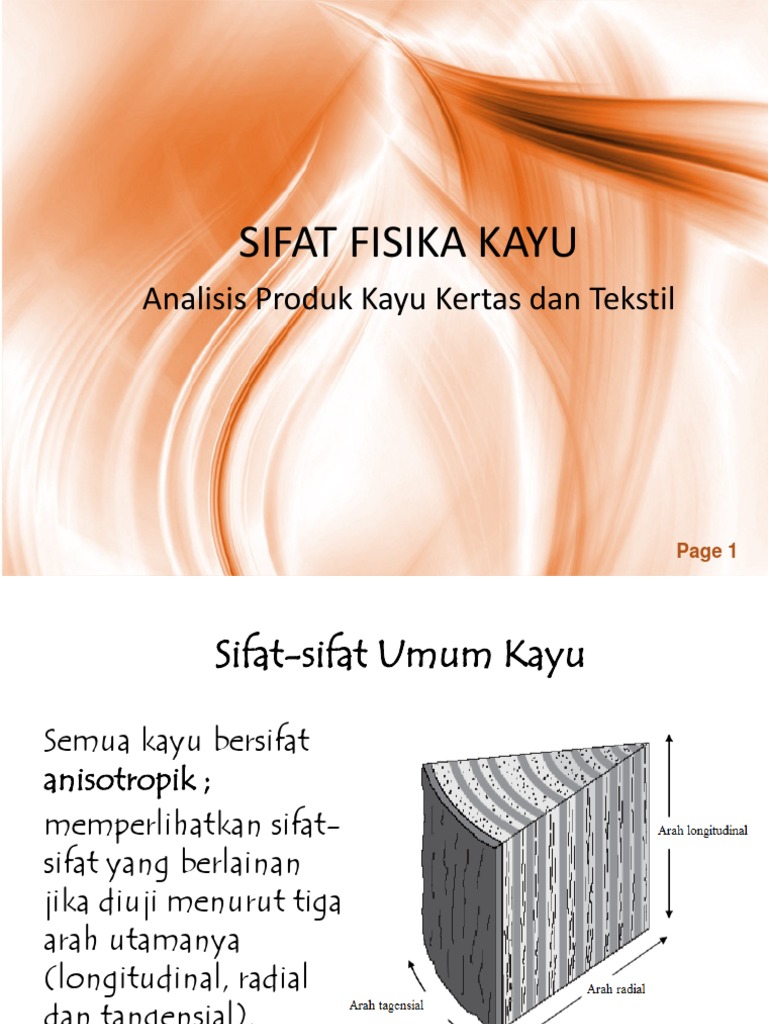 Sifat Fisika Kayu | PDF