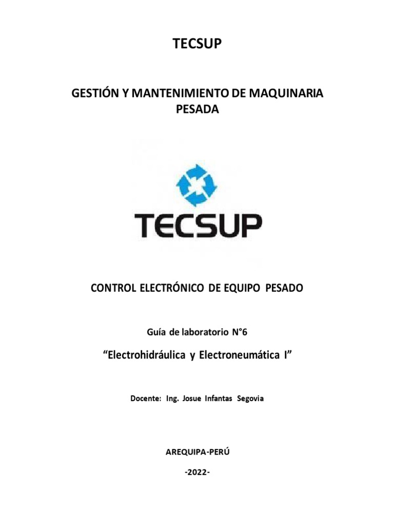 Lab - 06 - A - Electrohidr y Electroneum | PDF | Relé | Electrónica