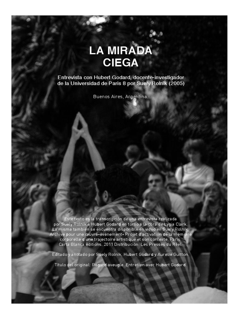 Bardet Tampini Zuain Improvisacion en Danza Godard y Rolnik La Mirada ...
