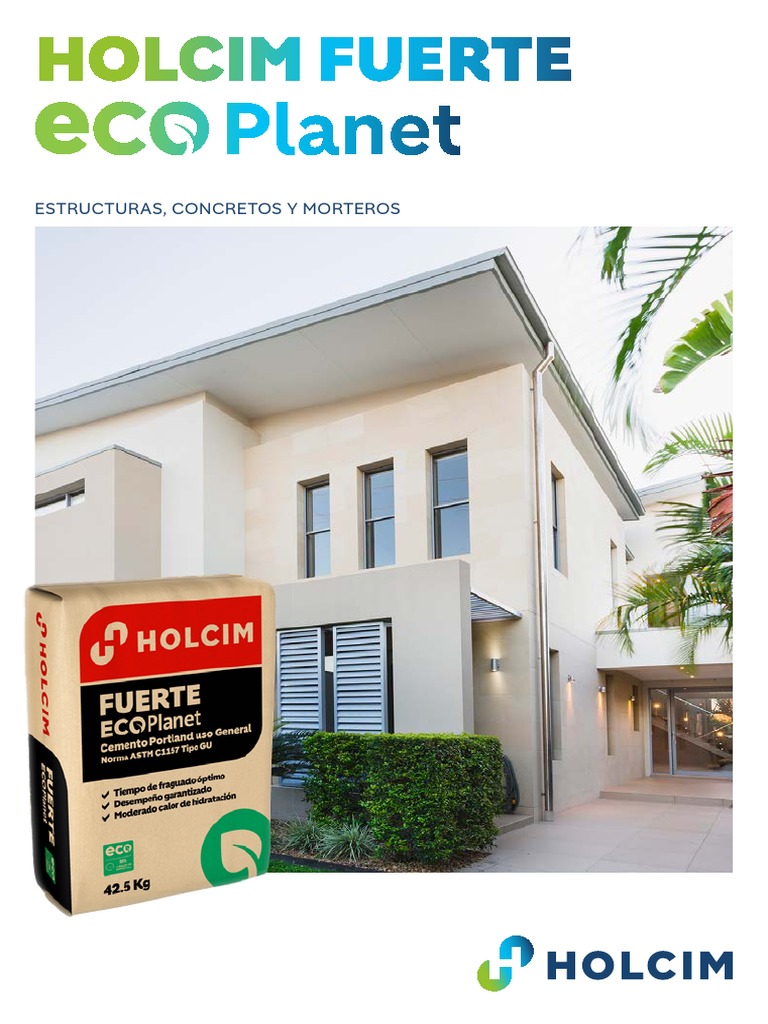 Ficha Holcim Fuerte1 | PDF | Cemento | Hormigón