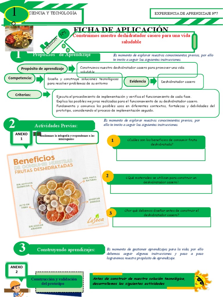 1° Ficha de Aplicación-Sesión 5-Sem. 3-Exp.7-Cyt | PDF