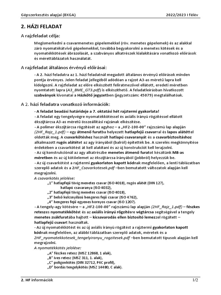 2HF Informaciok 2022o | PDF