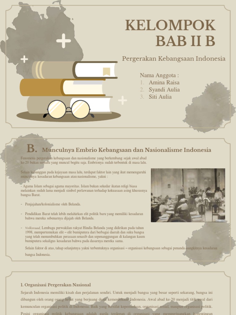 Kelompok II B Pergerakan Kebangsaan Indonesia | PDF