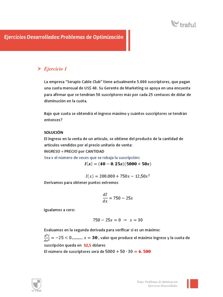 Ej Des Optimizacion | PDF