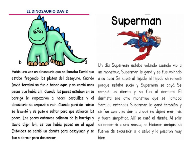 Cuentos Cortos Con Letra D | PDF