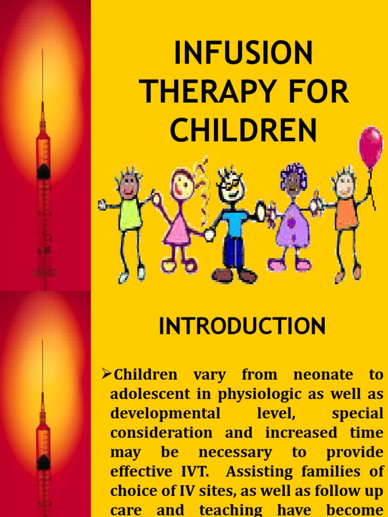 Infusion Therapy For Children | PDF