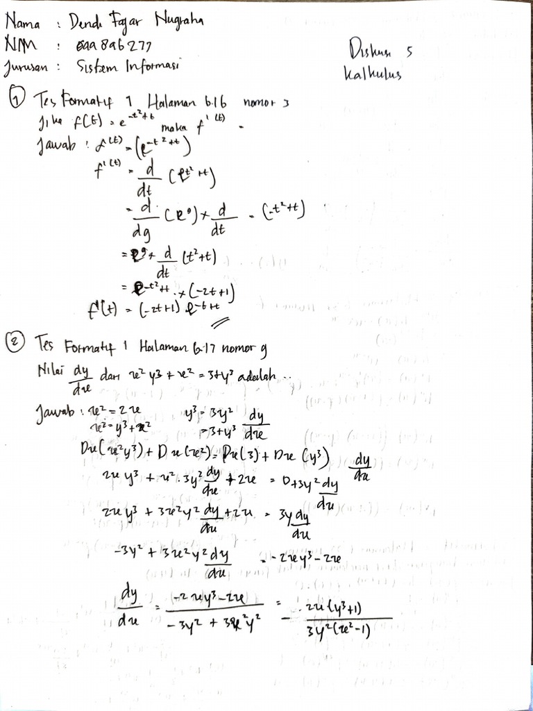 Diskusi 5 Kalkulus | PDF