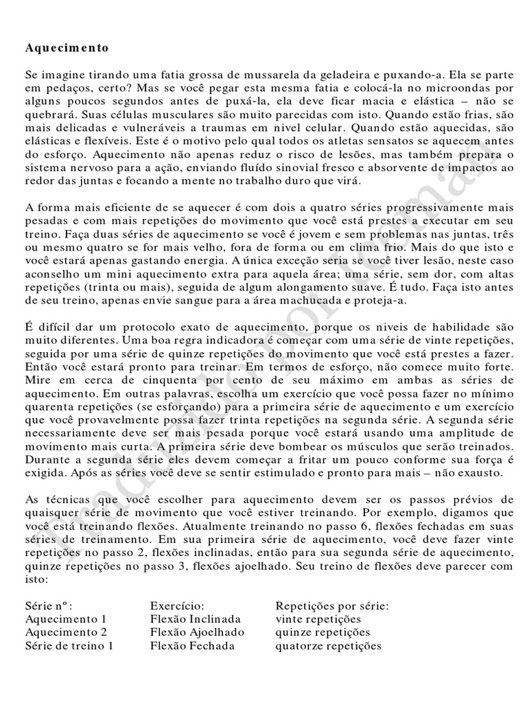 Convict Conditioning Auto Treinamento | PDF Convict Conditioning Auto Treinamento | PDF