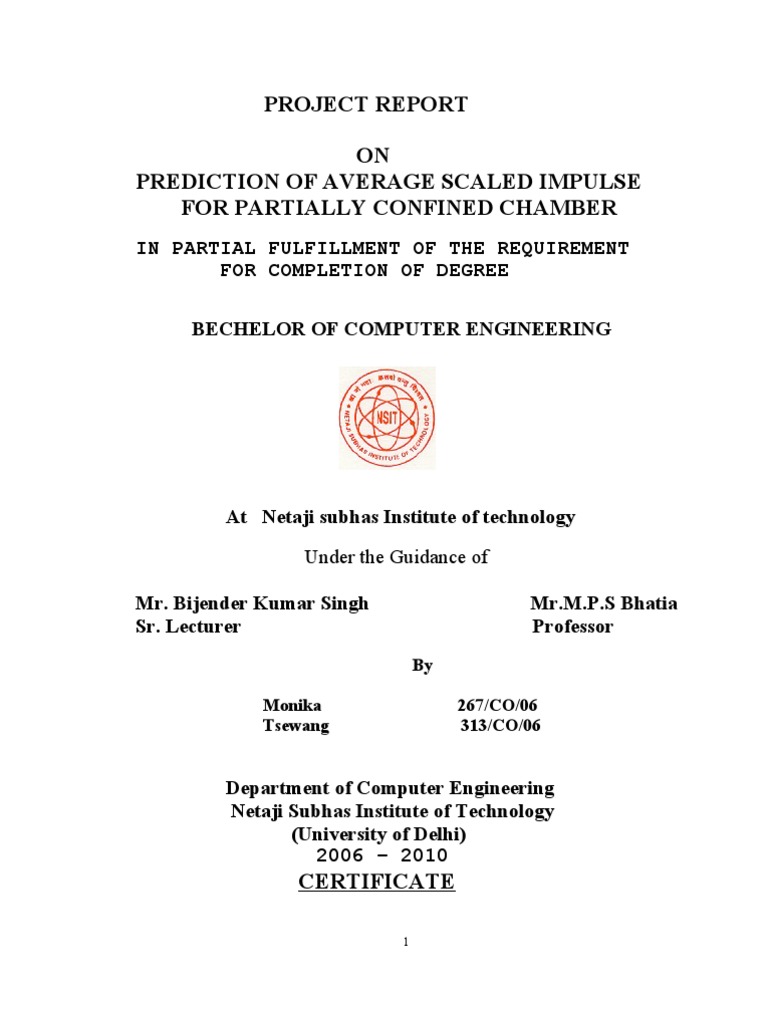 Average Scaled Impulse Prediction Report | PDF | Feasibility Study ...