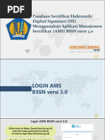 Panduan Login AMS V32022 | PDF