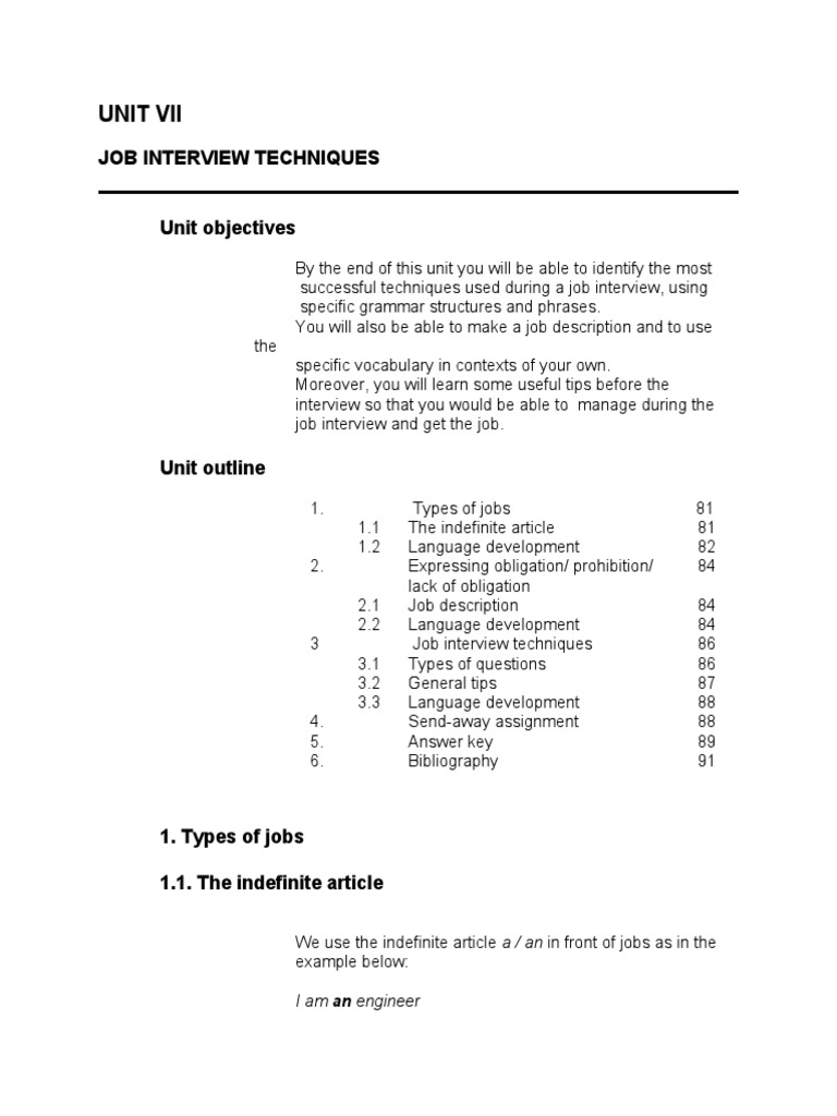Job Interview Cu Raspunsuri | PDF | Job Interview | Language Development