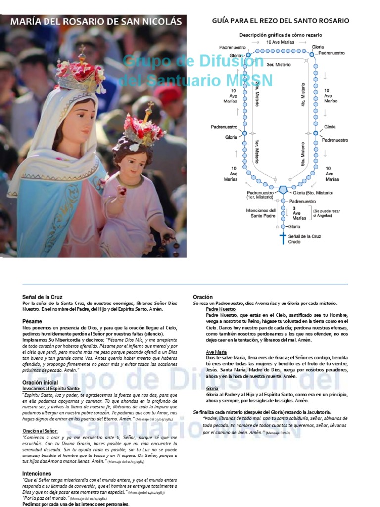 Guia para El Rezo Del Santo Rosario de MRSN 2 | PDF