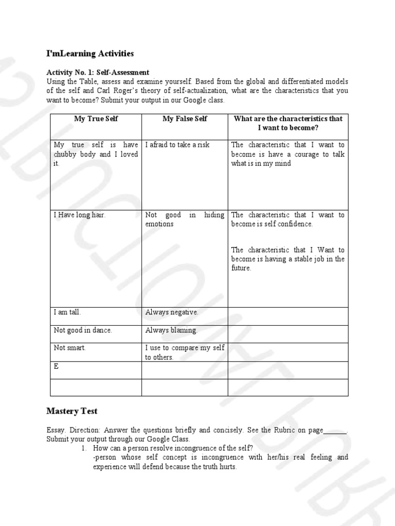Jessamen Gabriel GEC 101 LESSON 2 | PDF