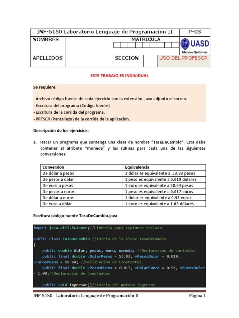 Tasa de Cambio | PDF | Contraseña | Java (lenguaje de programación)
