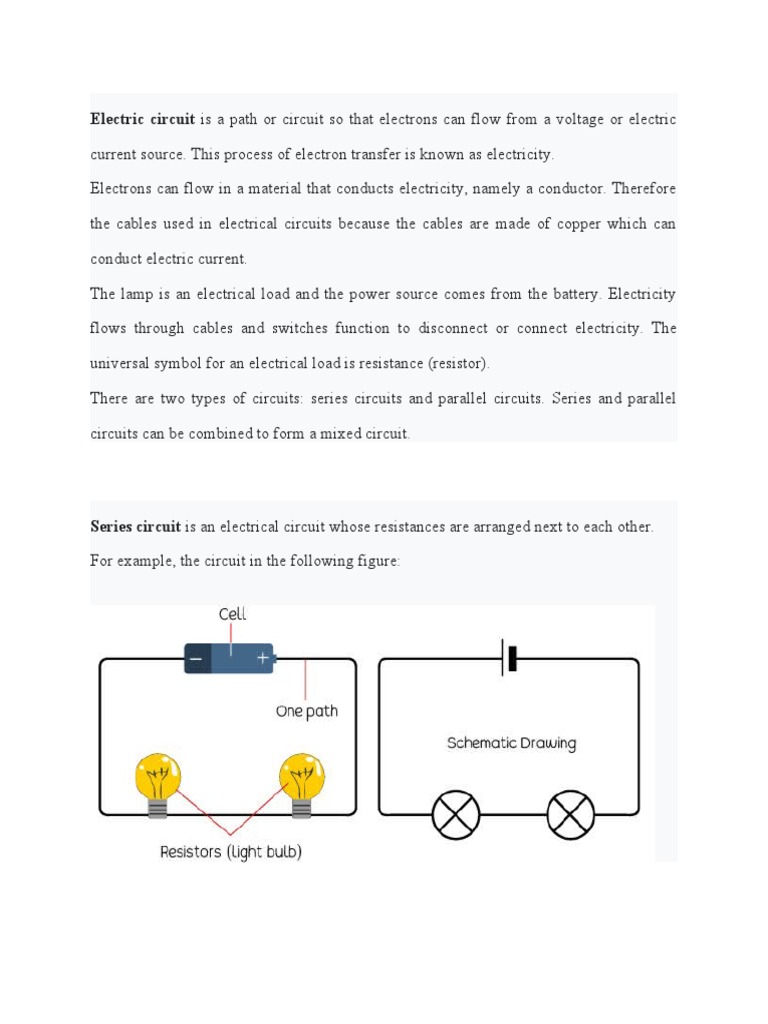 Electrical Circuit Pdf Series And Parallel Circuits Electrical Resistance And Conductance