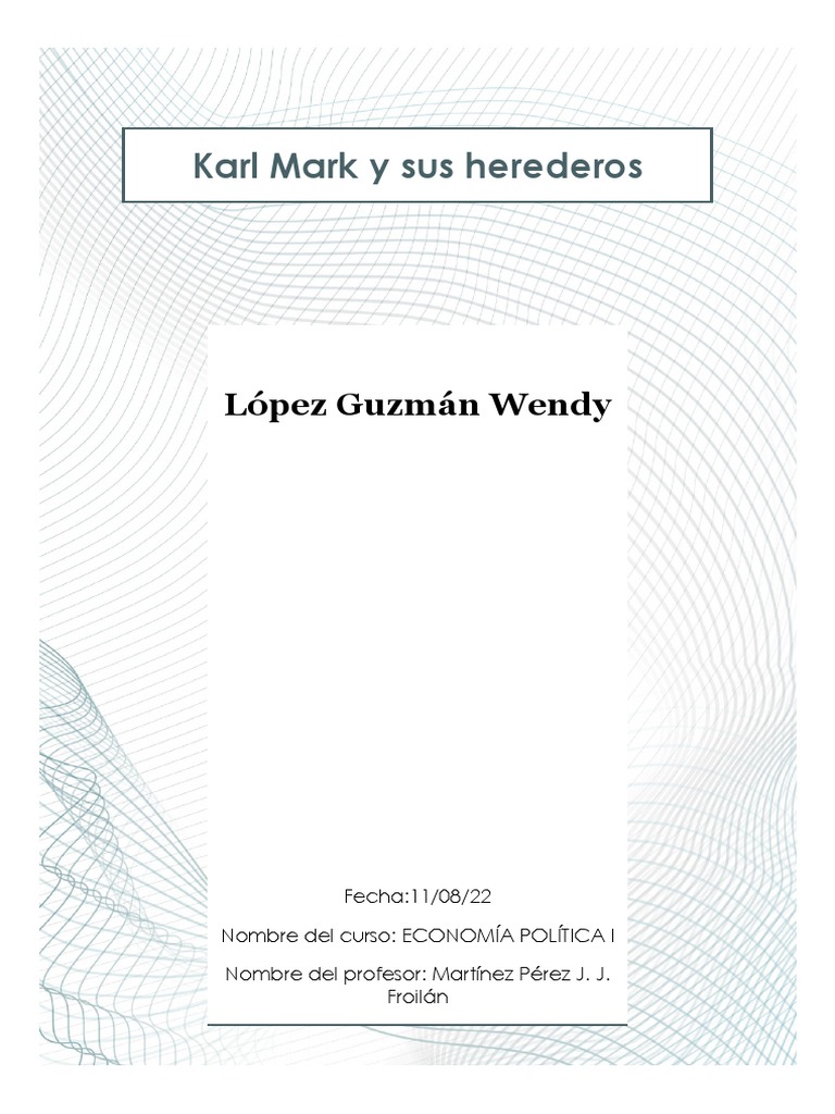 Karl Mark y Sus Herederos | PDF | Karl Marx | Friedrich Engels