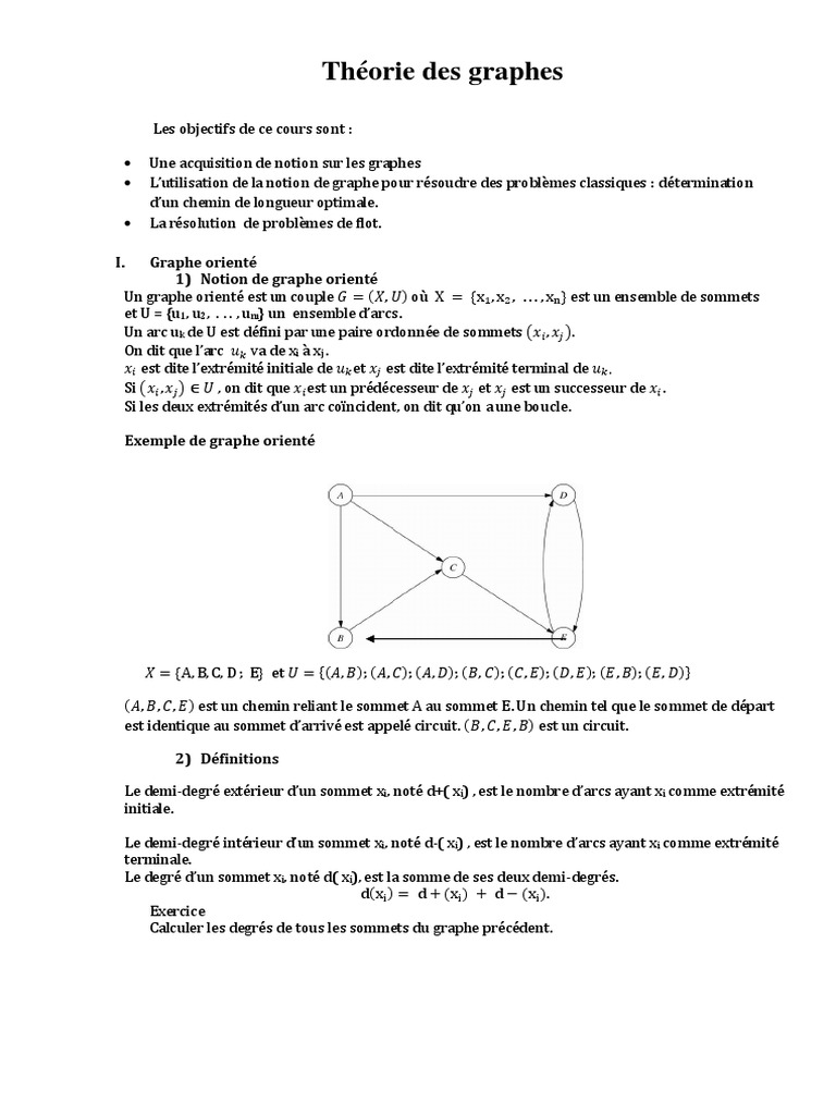 Introduction à la théorie des graphes | PDF | Théorie des graphes ...