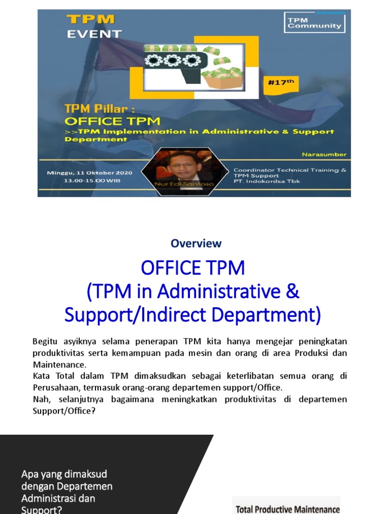 Webinar TPM #17th OTPM For TPM Comm Indo 11 Oct 2020 | PDF
