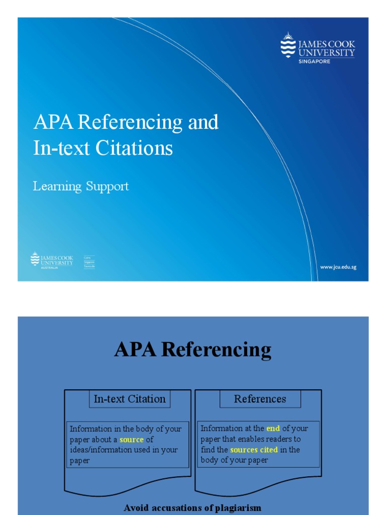 APA Referencing and in Text Citations | PDF | Citation