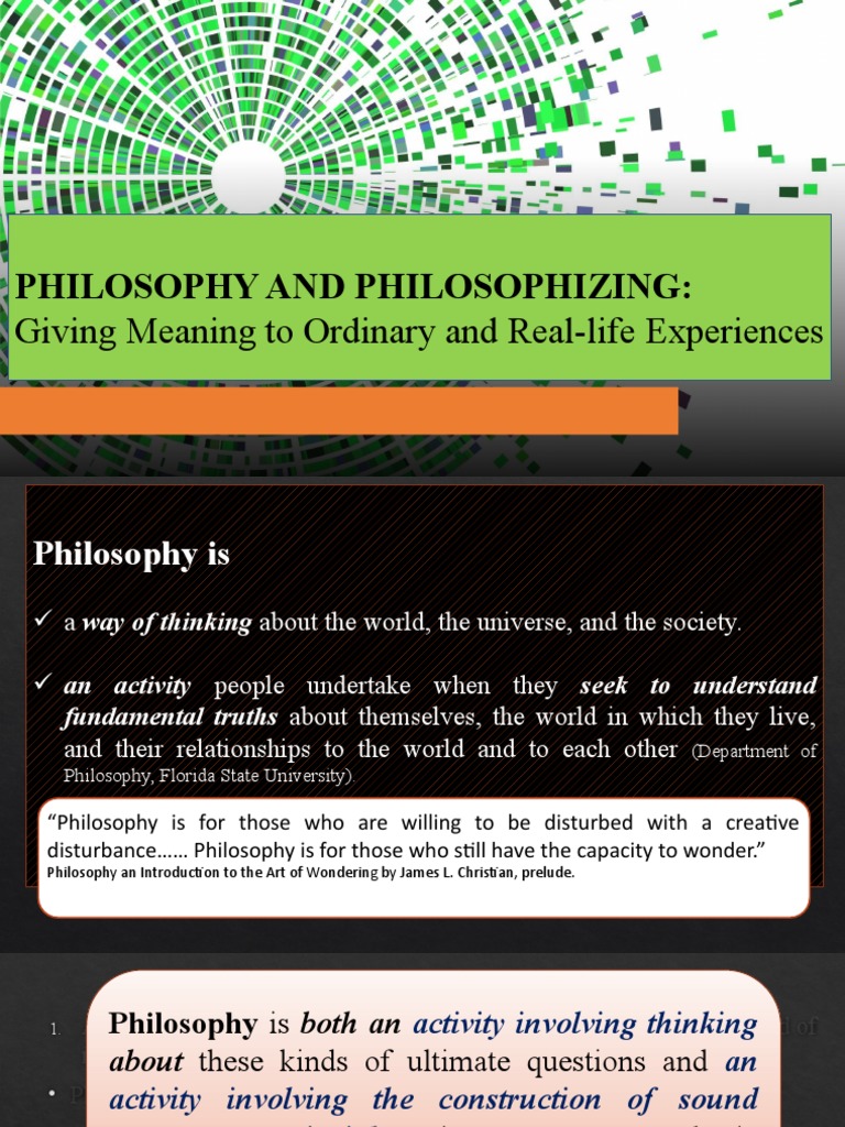 Understanding Philosophy's Role in Life | PDF | Inquiry | Plato