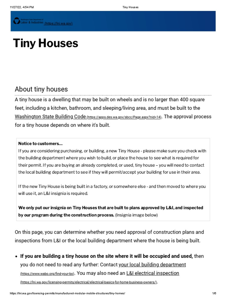 Tiny Houses | PDF | General Contractor