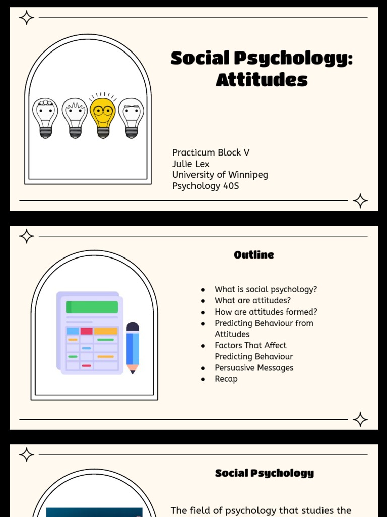 Lesson 2 Psych - Attitudes | PDF | Attitude (Psychology) | Persuasion