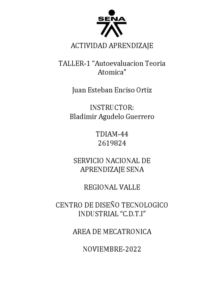 Sena Electronica Juan Enciso Taller-3 | PDF