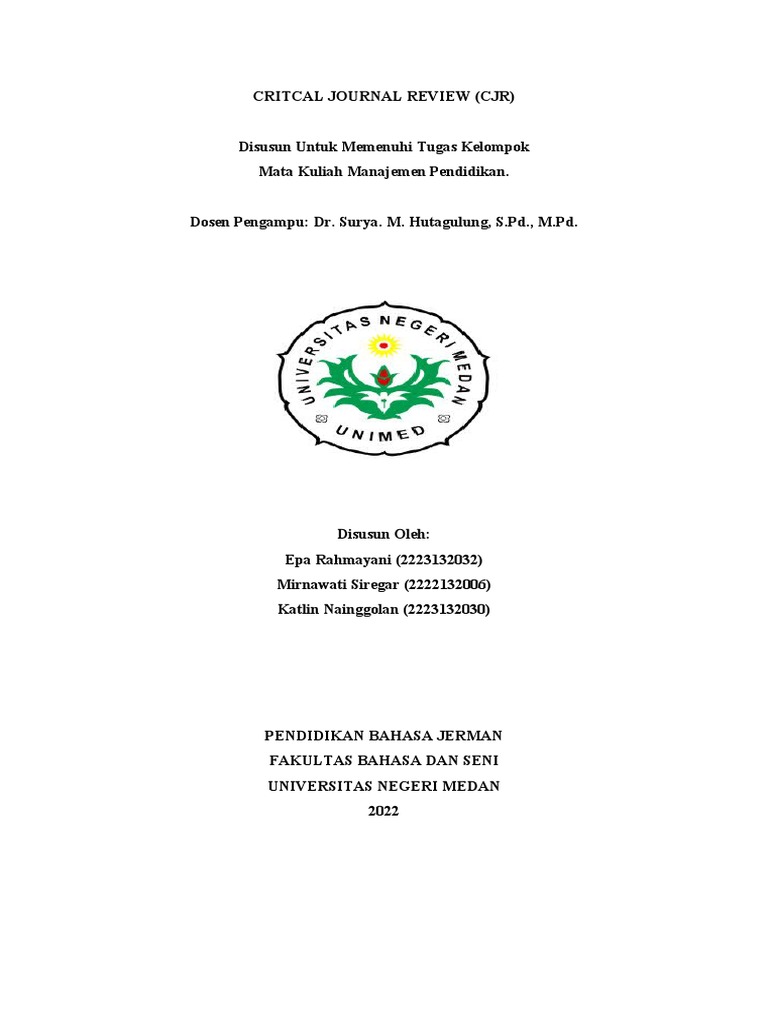 Nirmana dalam Critical Journal Review | PDF | Karier & Perkembangan