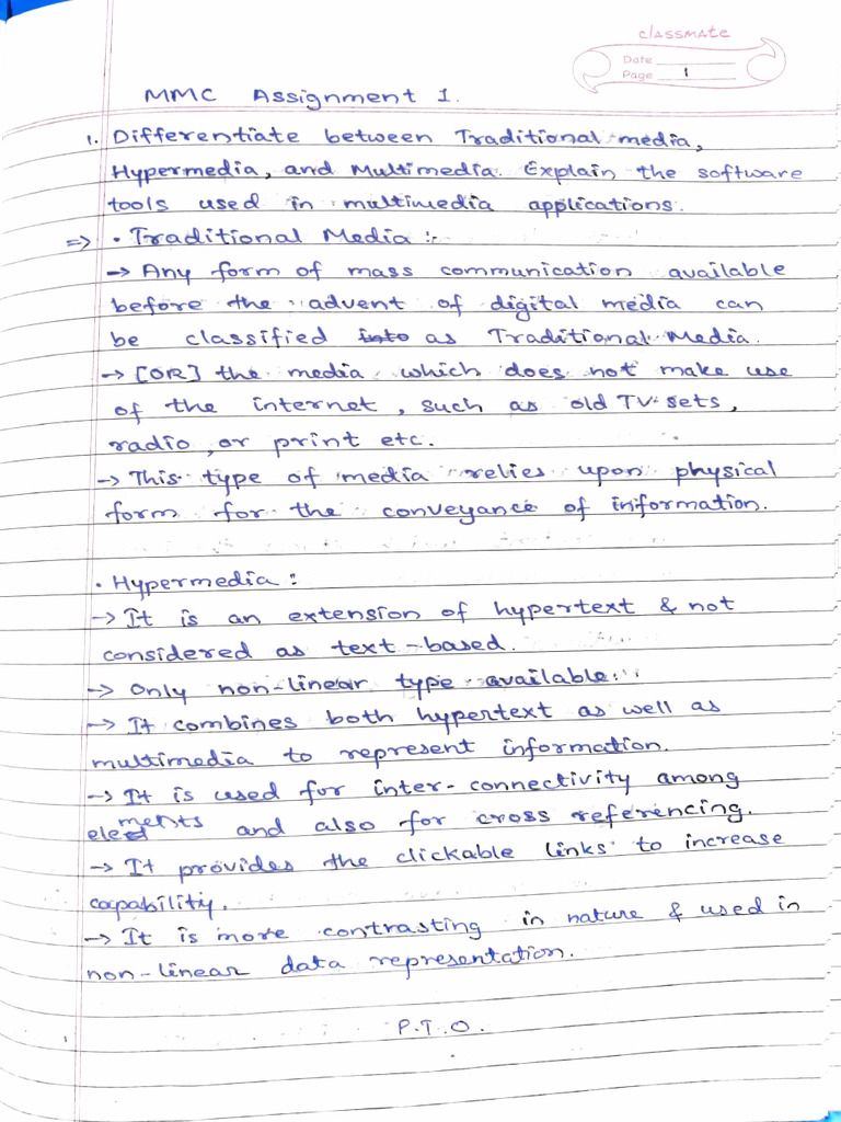 MultiMedia Communication Assignment | PDF