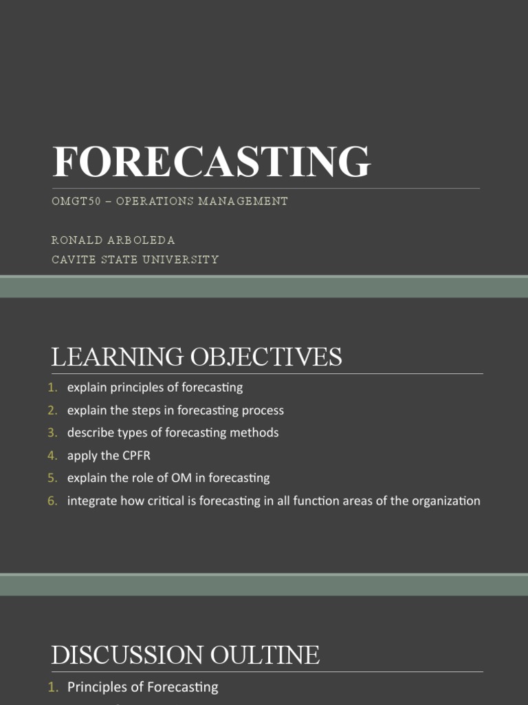 Bmgt25 - Lec5 - Forecasting Pt. 1 | PDF | Forecasting | Regression Analysis