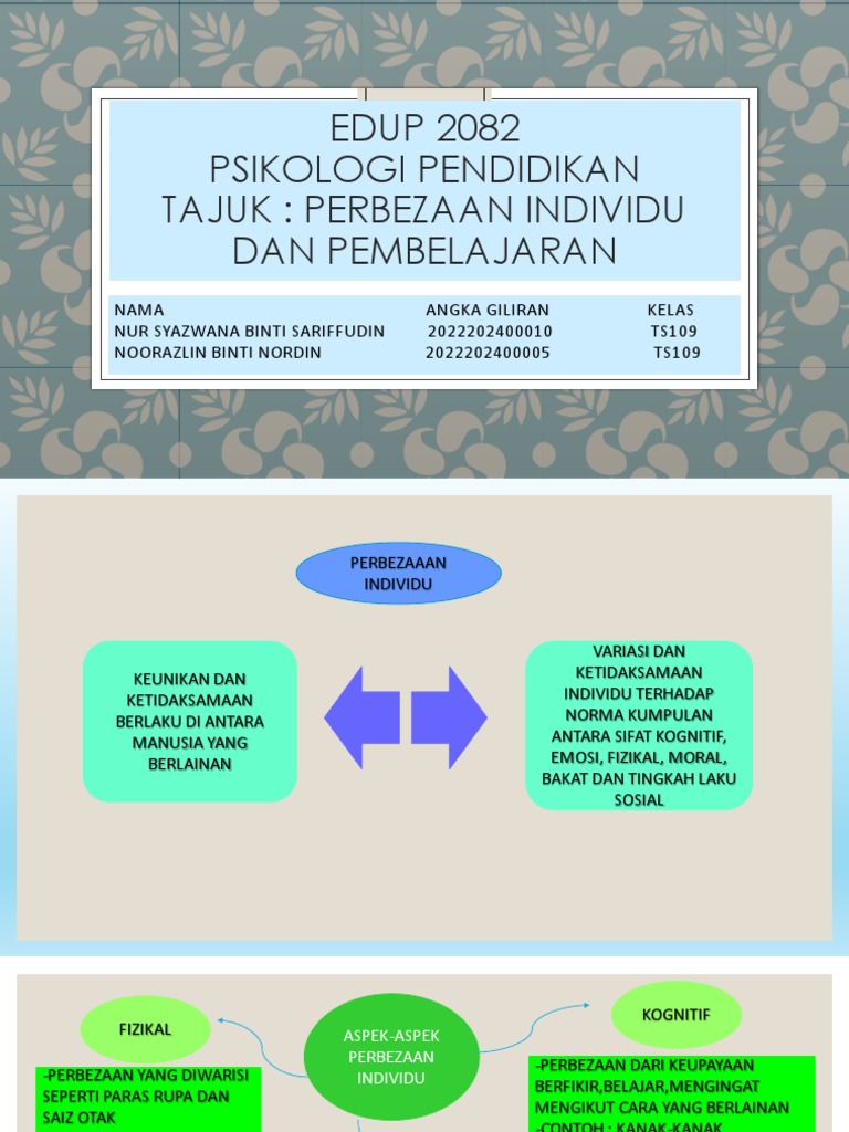 4.perbezaan Individu Dan Pembelajaran | PDF