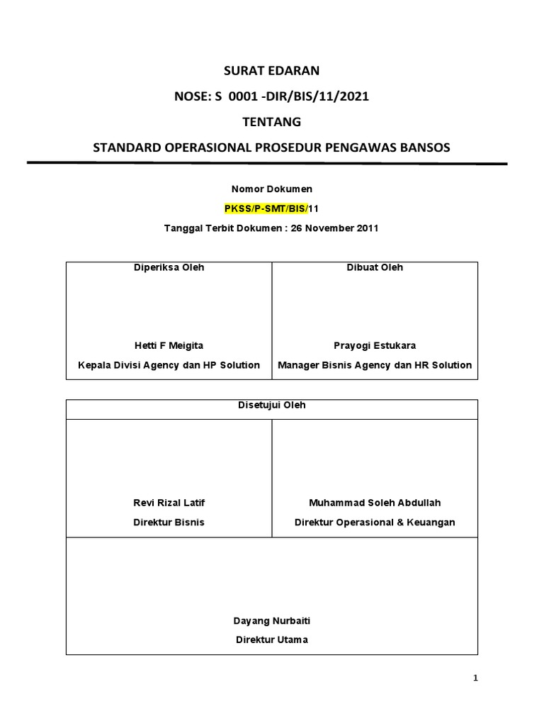 SOP - Juklak Juknis Bansos | PDF