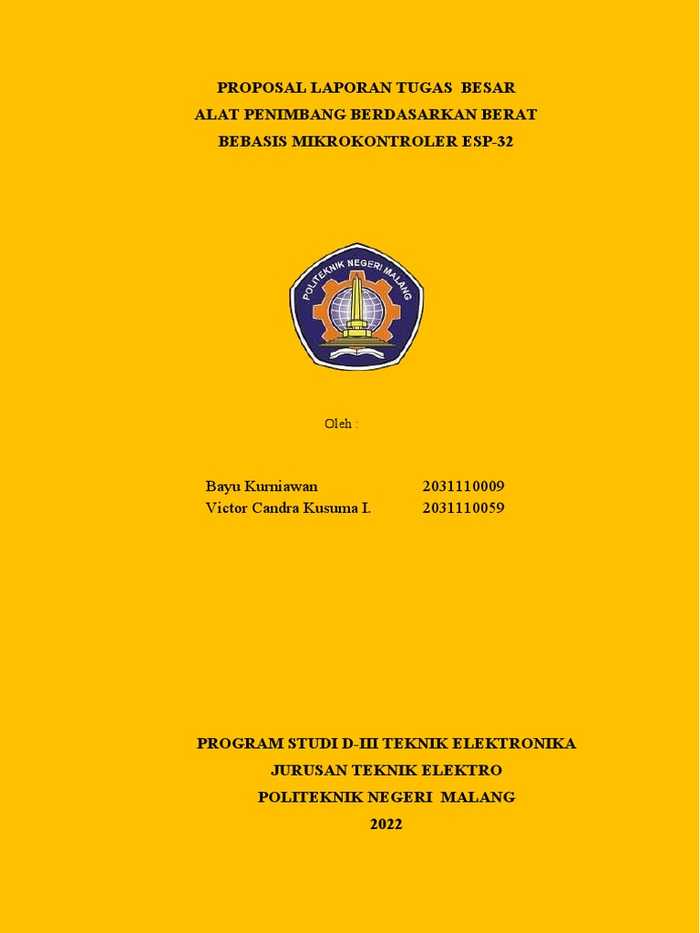 Proposal Laporan Tugas Besar - Bayu Dan Victor | PDF