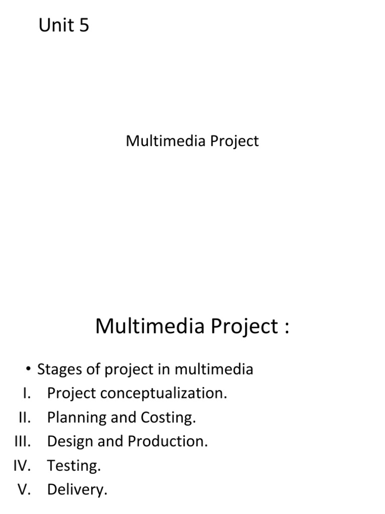 Multimedia Systems Unit-5 | PDF