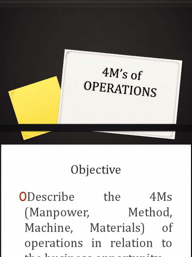 4ms of Operations | PDF | Communication | Business Process