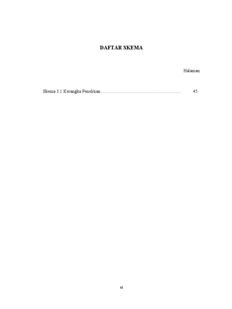 Daftar Skema | PDF