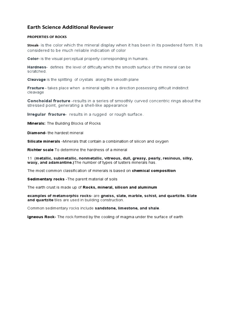 Earth Science | PDF