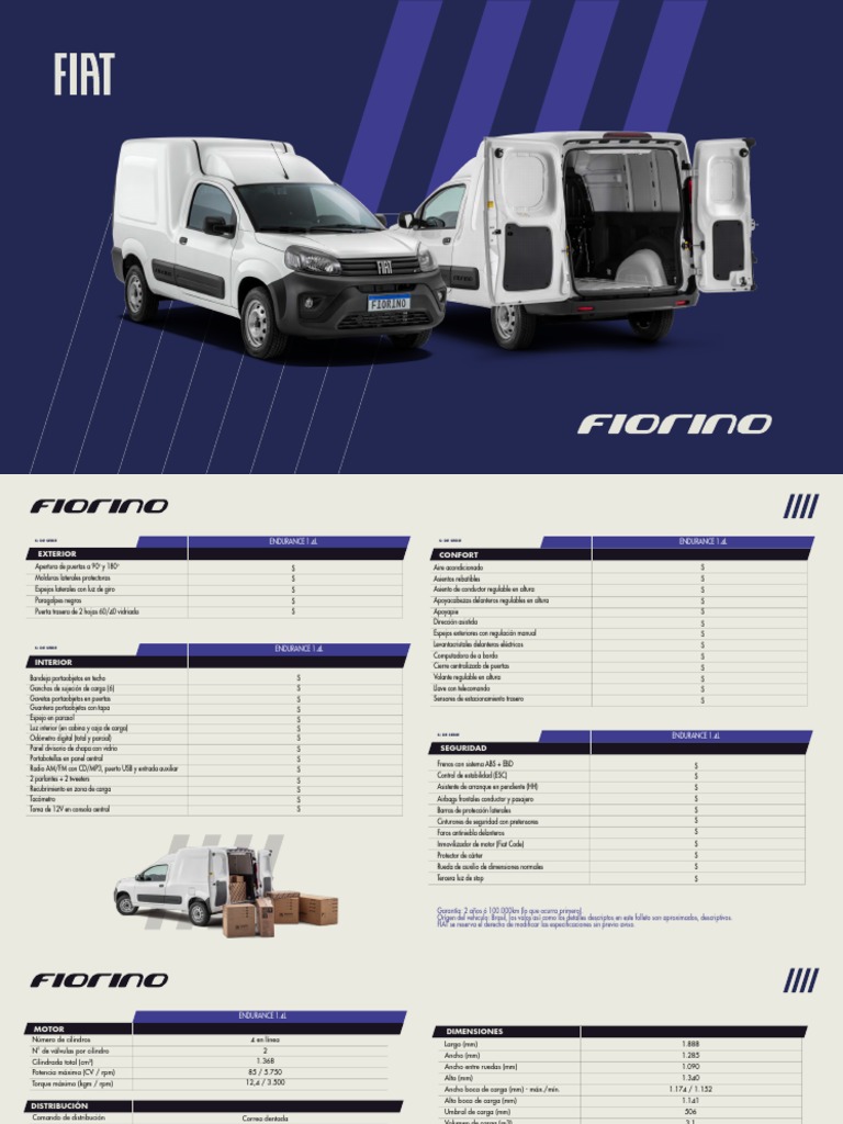 My22 Fiat Fiorino | PDF | Vehículos con tracción delantera | Estilos de carrocería