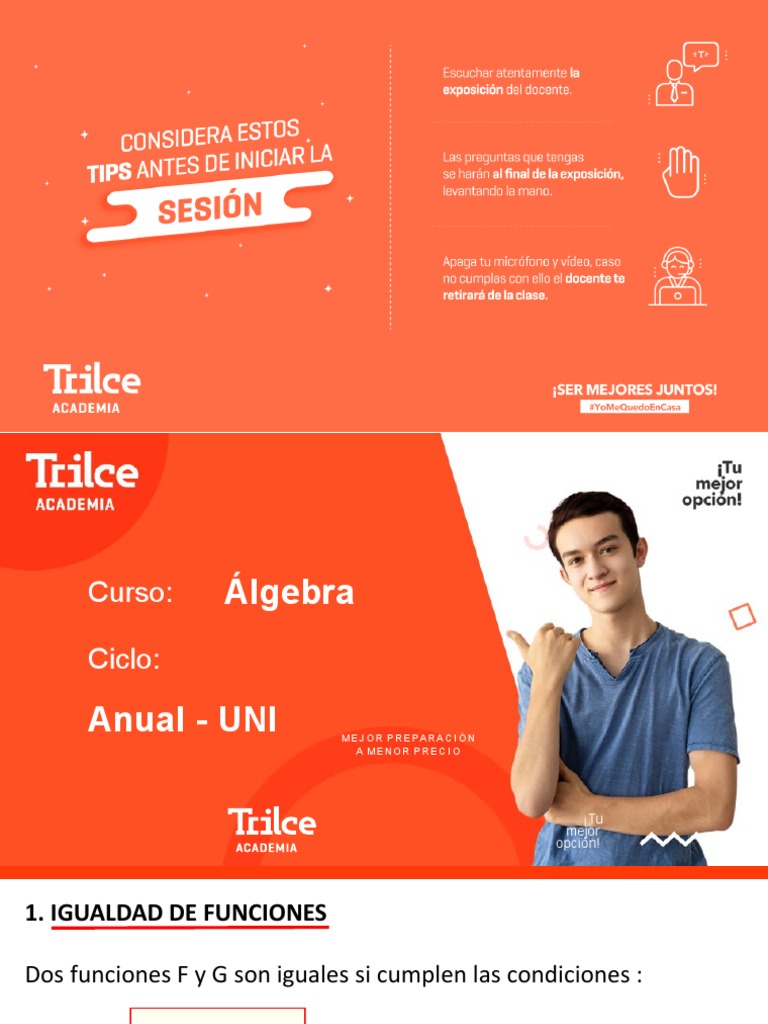 Anual Uni - Funciones III | PDF | Función (Matemáticas) | Función monotónica