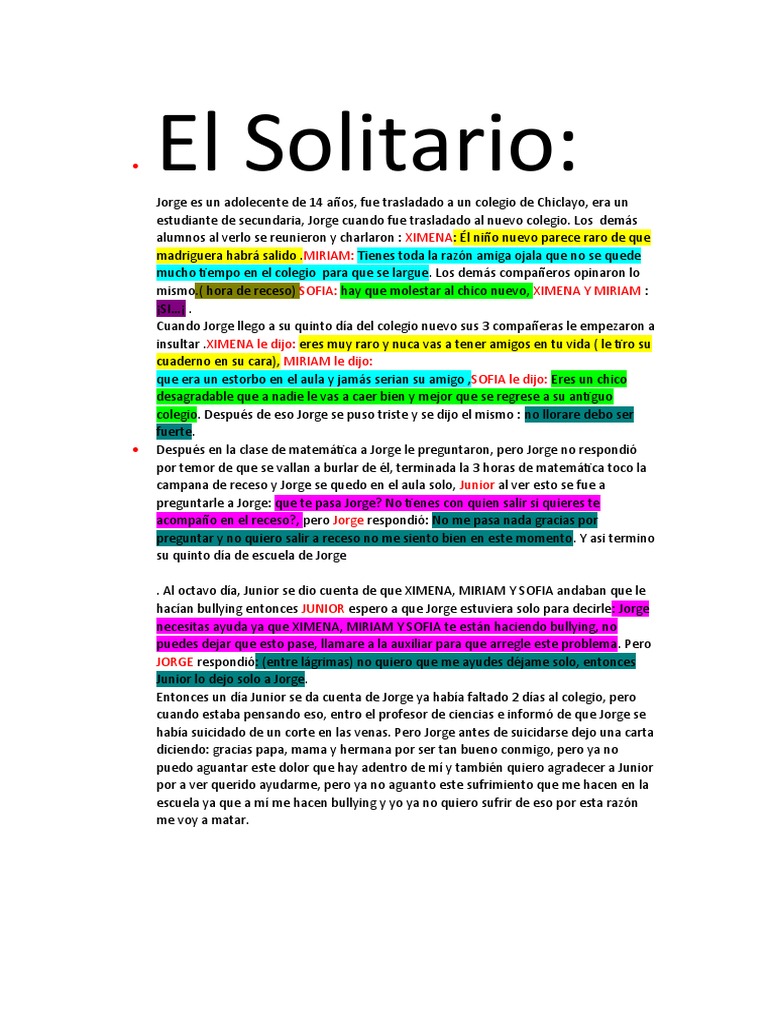 El Solitario | PDF