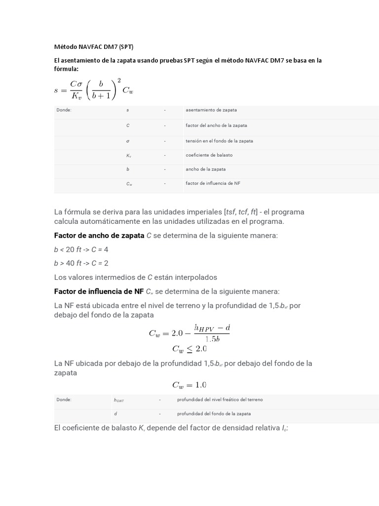 Método NAVFAC DM7 | PDF