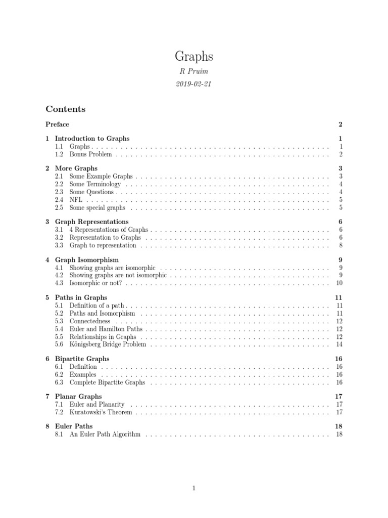Graph Worksheets | Download Free PDF | Vertex (Graph Theory ...